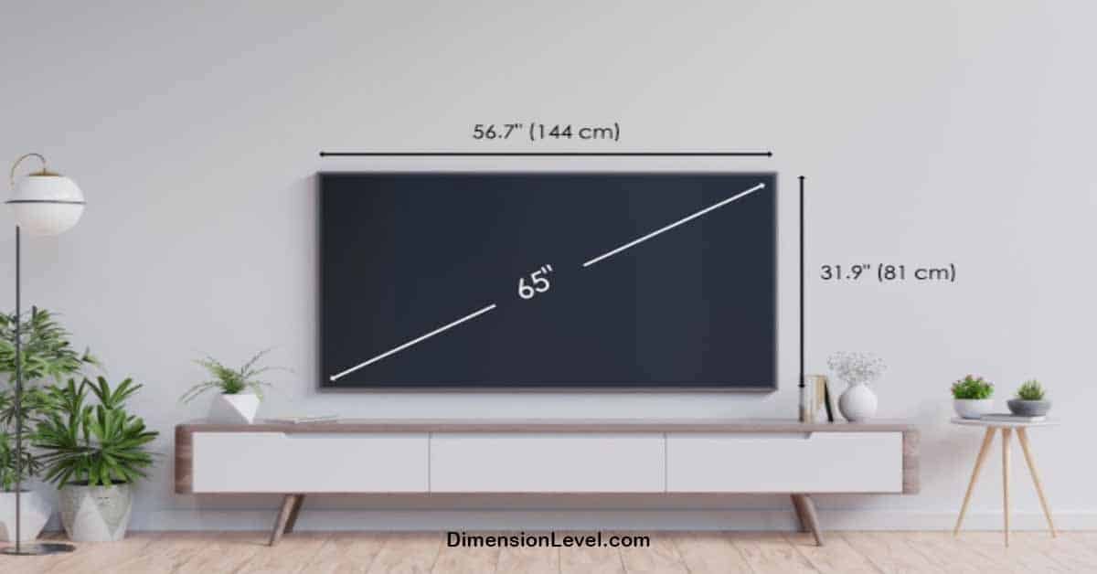 65 Inch TV Dimensions: Finding the Right Fit - Dimension Level